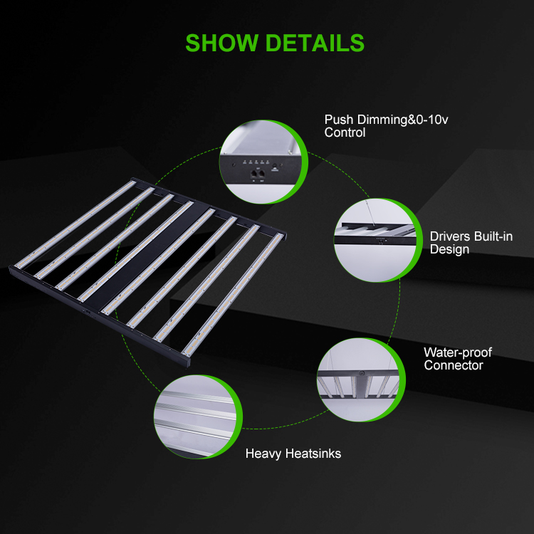 Hortlight®-640W 800W 1000W Led Grow Light With Drivers Built-in Design ...